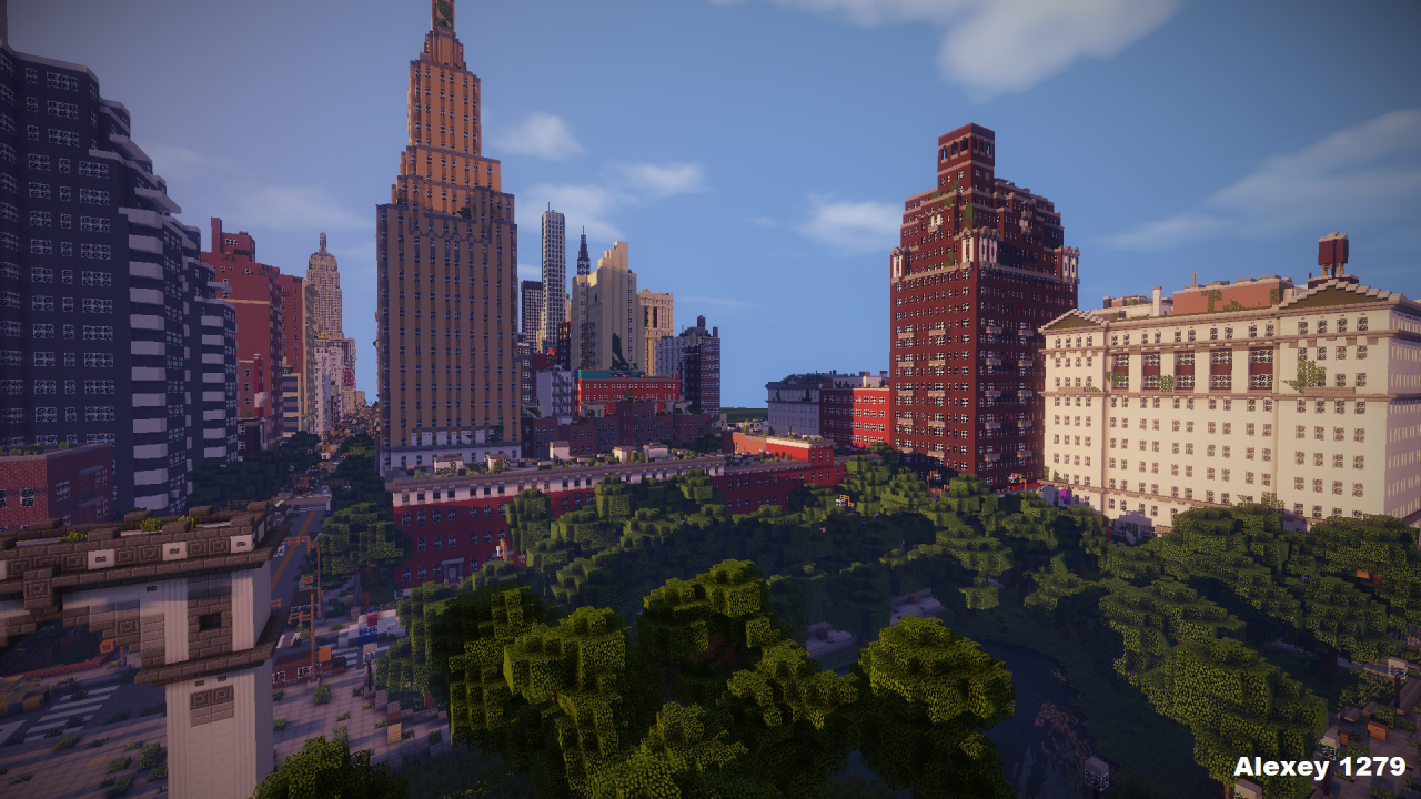 I am legend Manhattan Minecraft Map