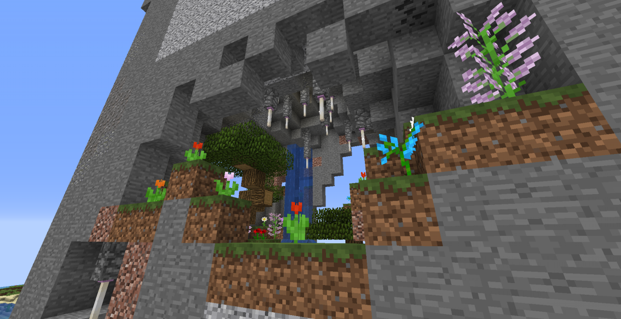 Fantasy Chunk Build with Caverns Minecraft Map