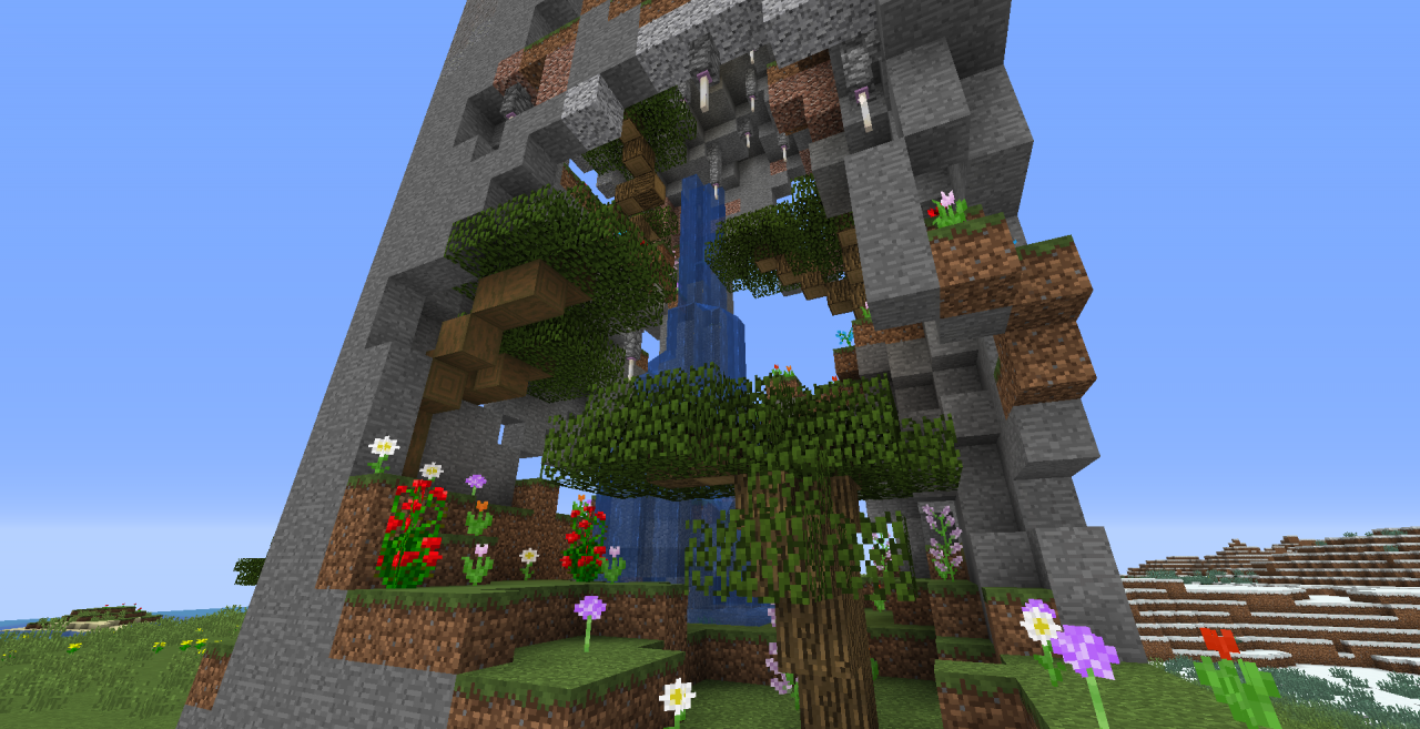 Fantasy Chunk Build with Caverns Minecraft Map