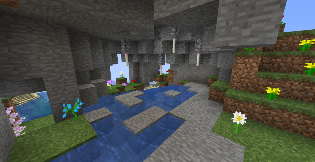 Fantasy Chunk Build with Caverns Minecraft Map