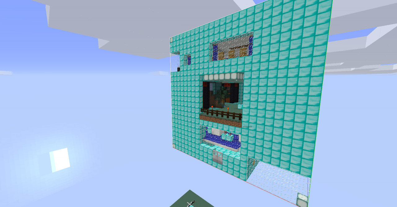 Diamond Skyship - Extreme Complexity Minecraft Map