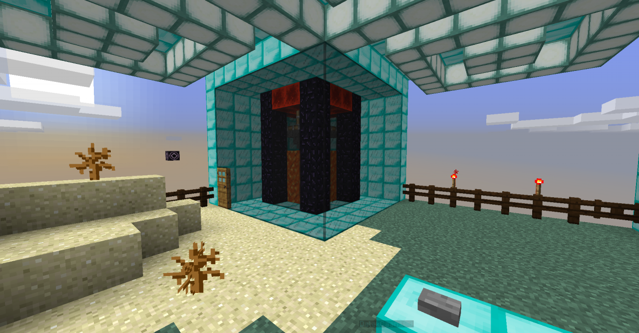 Diamond Skyship - Extreme Complexity Minecraft Map