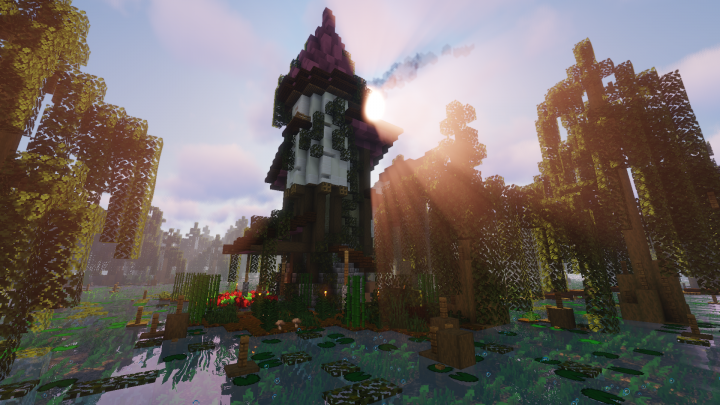 Unique Witch Hut Minecraft Map