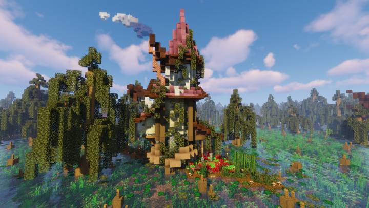 Unique Witch Hut Minecraft Map