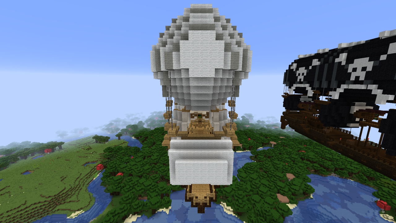 Working Airships (With working Gyrocopters) [1.13] Minecraft Map
