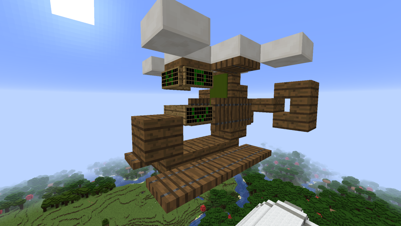 Working Airships (With working Gyrocopters) [1.13] Minecraft Map