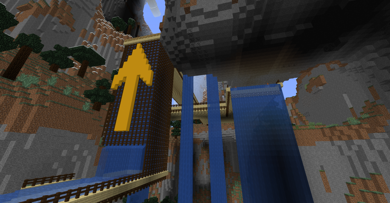 WORLD'S LARGEST (?) Minecraft Boat Race Track Minecraft Map