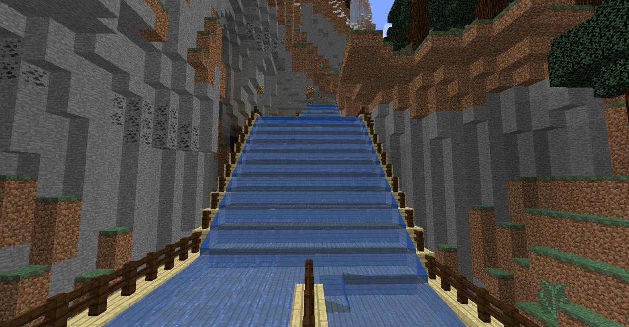 WORLD'S LARGEST (?) Minecraft Boat Race Track Minecraft Map