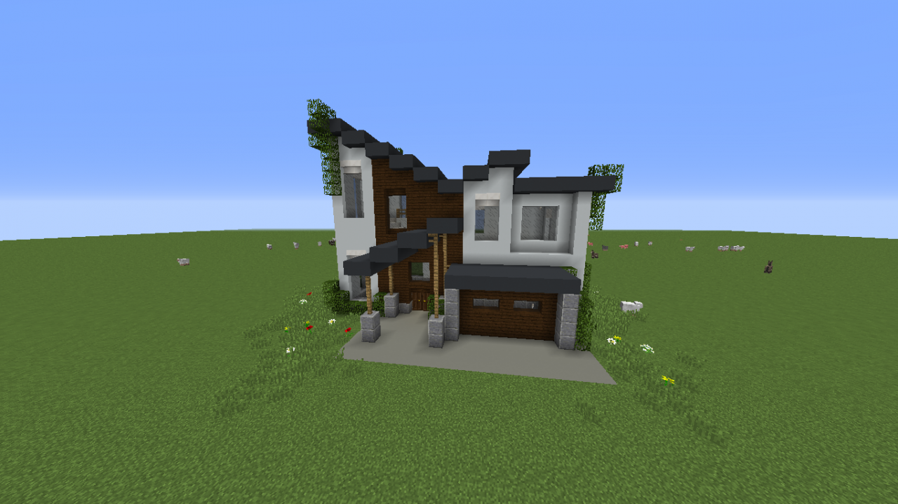 Simple Minecraft Modern house Minecraft Map