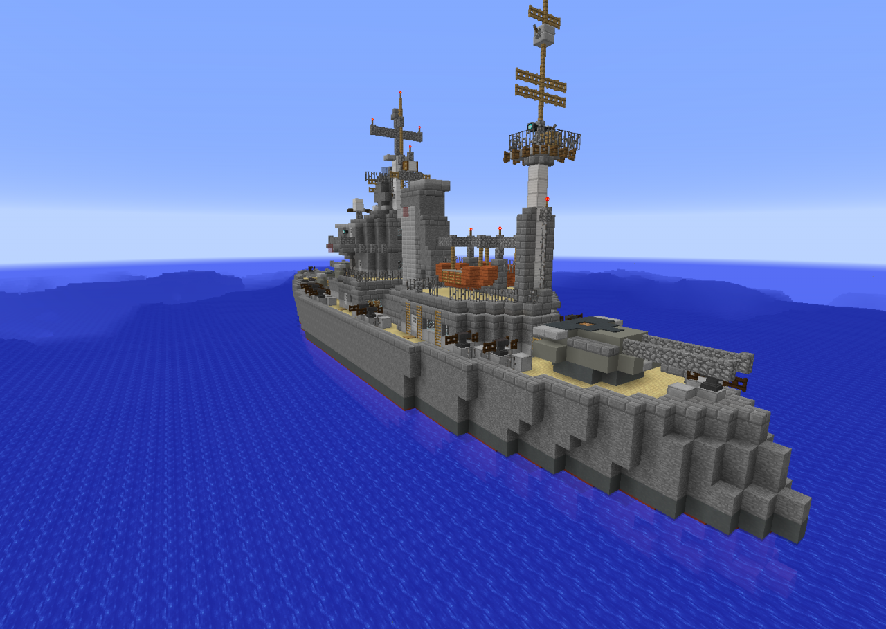 Fictional Cruiser- HMS London Minecraft Map