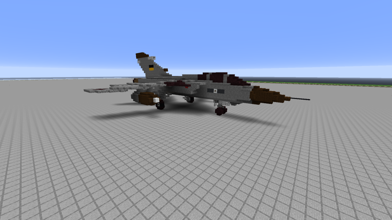 Panavia Tornado 3:1 realistic fighter jet Minecraft Map