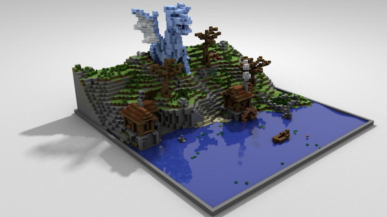 Dragon Attacking Minecraft Map