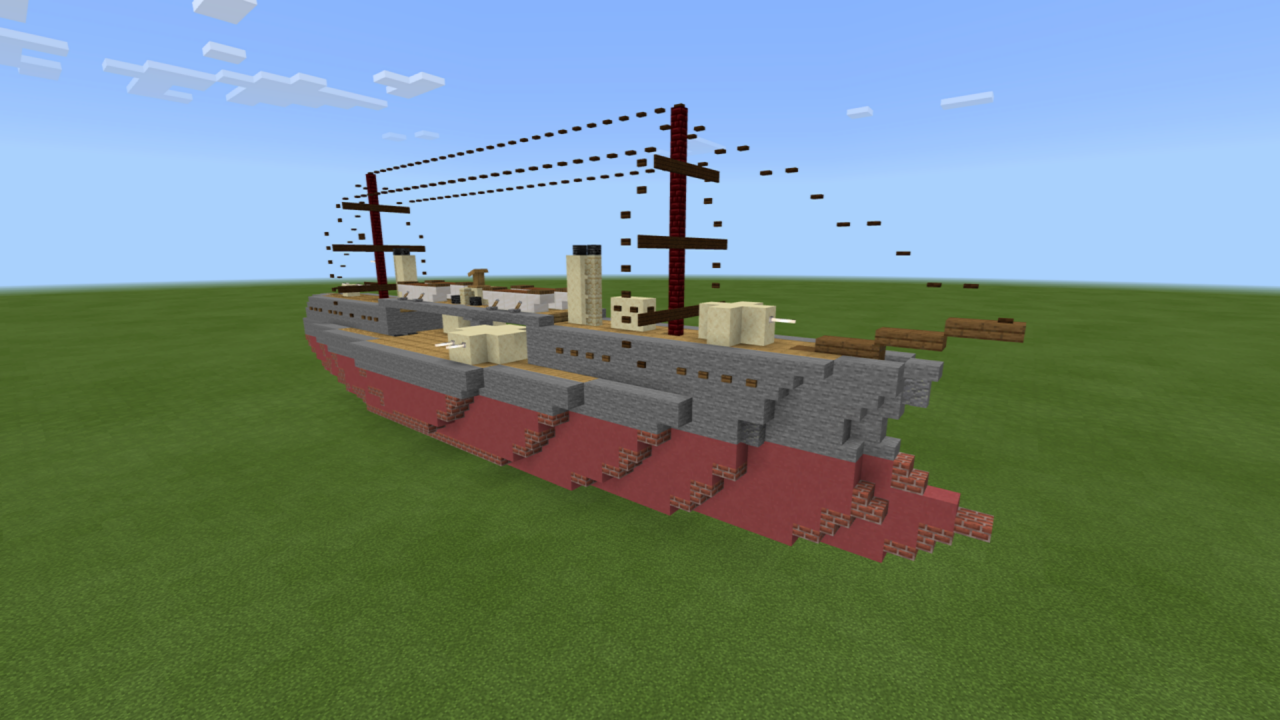 CSS Havana 1:2 scale | fictional ironclad battleship Minecraft Map