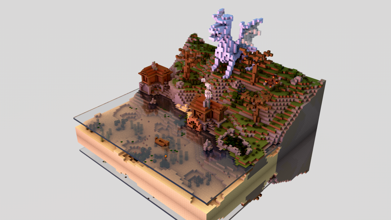 Dragon Attacking Minecraft Map