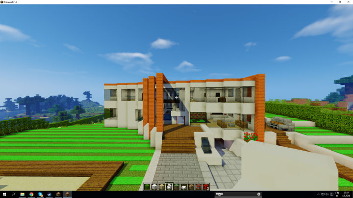 Modern house in minecraft 1.8 Minecraft Map