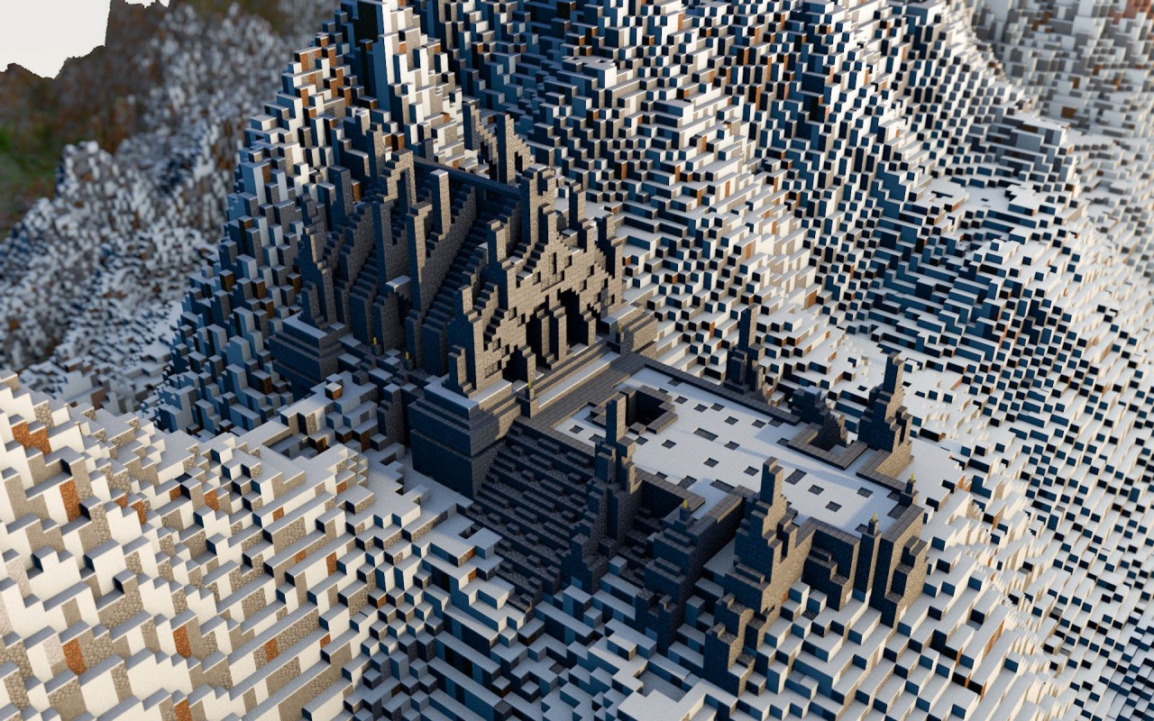 A Northen Temple from Skyrim Minecraft Map