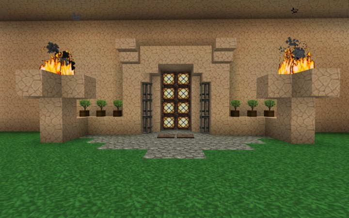 2x4 door (indoor temple interior) Minecraft Map