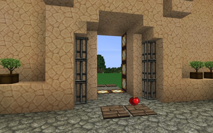 2x4 door (indoor temple interior) Minecraft Map