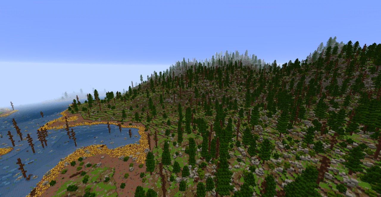 The Hope Lands, Boreal Bog, creative map. Minecraft Map