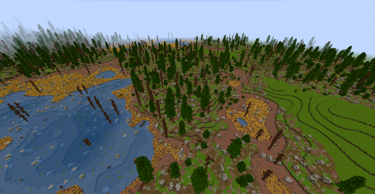 The Hope Lands, Boreal Bog, creative map. Minecraft Map