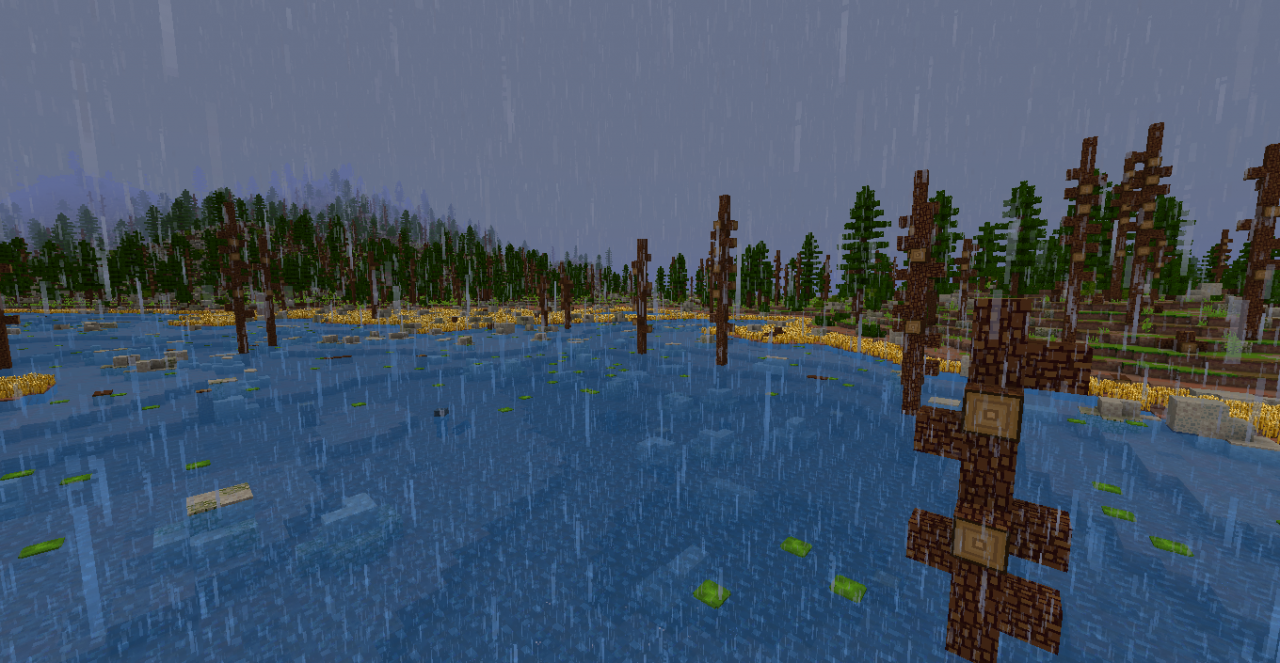 The Hope Lands, Boreal Bog, creative map. Minecraft Map