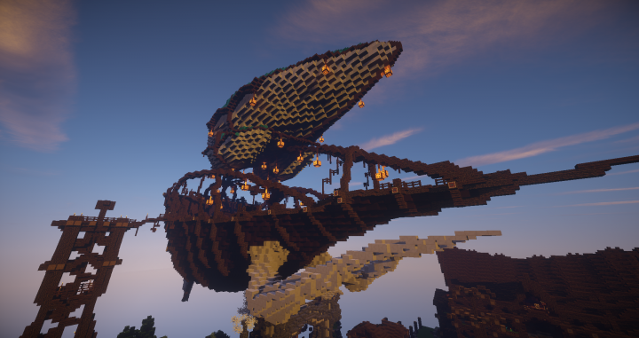 Medieval Airship, Olyveria Minecraft Map