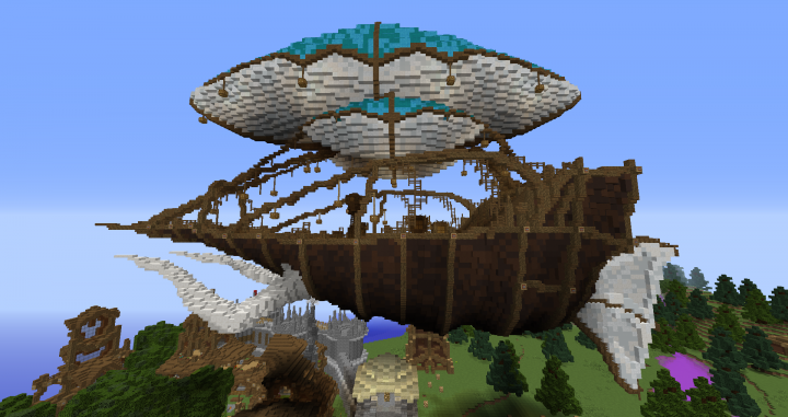 Medieval Airship, Olyveria Minecraft Map