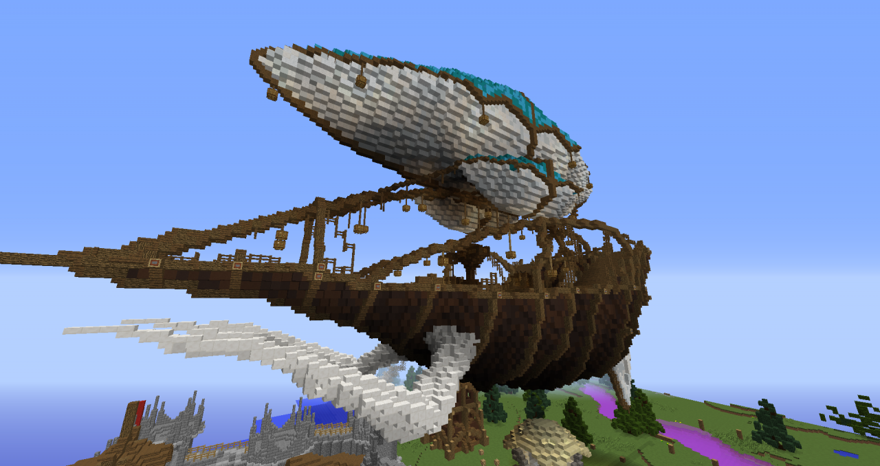 Medieval Airship, Olyveria Minecraft Map