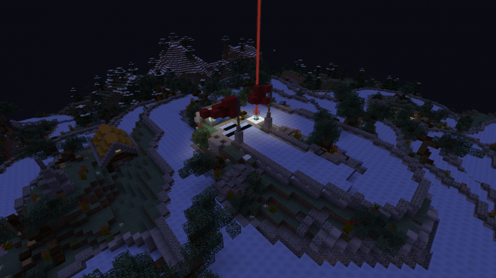 Boat ice Racing mountain roads Minecraft Map