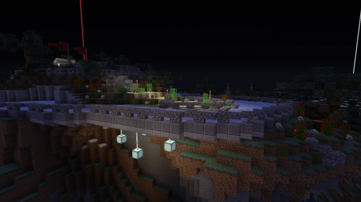 Boat ice Racing mountain roads Minecraft Map