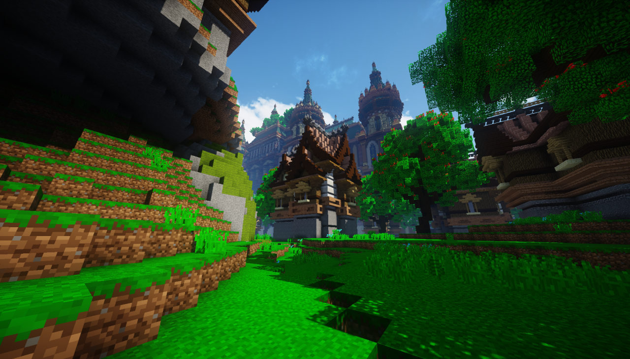 Green Roof Palace [schem download] Minecraft Map