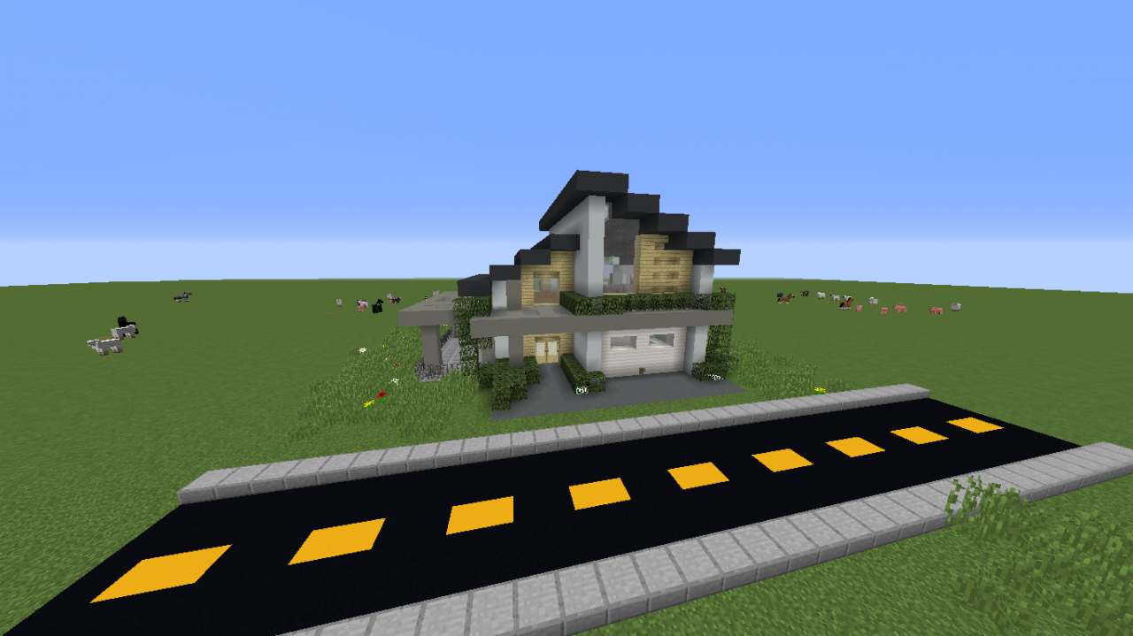 Minecraft Modern Birch House Minecraft Map