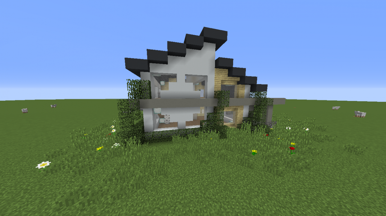 Minecraft Modern Birch House Minecraft Map