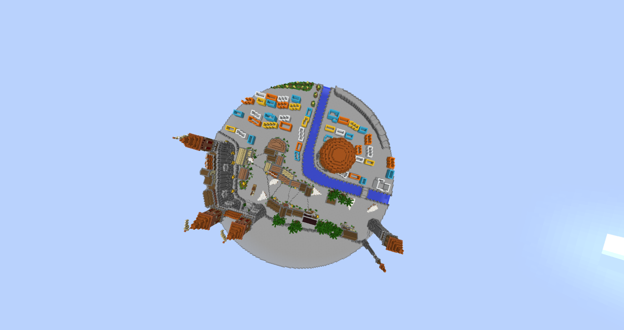 City of the sky || Spawn || 100 x 100 Minecraft Map