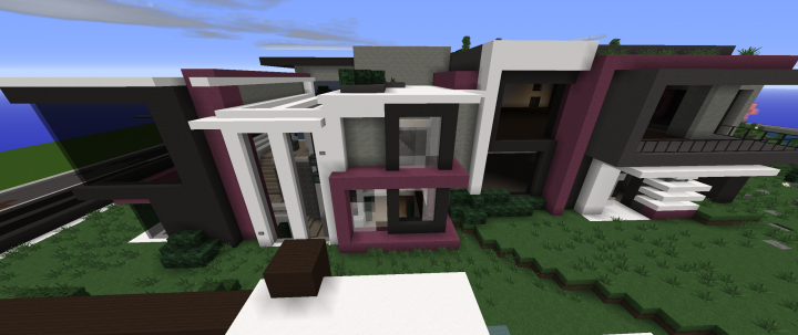 Purple Modern House Minecraft Map