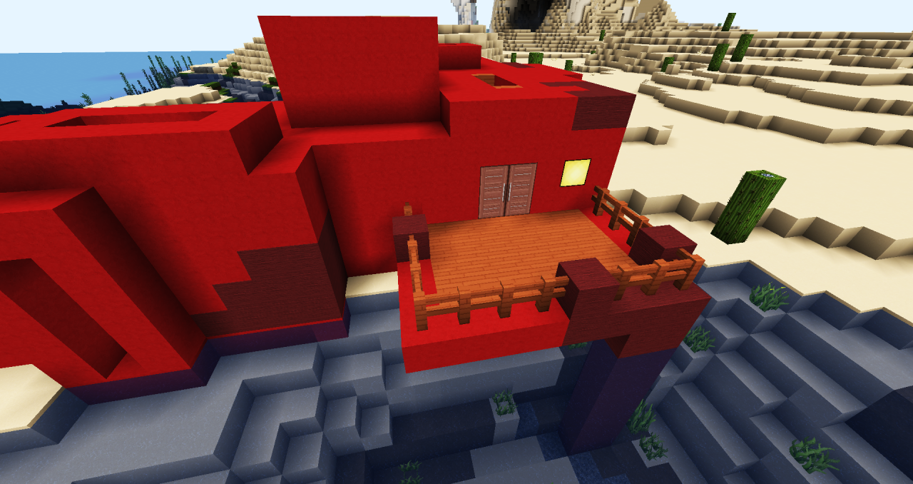 RED concrete Minecraft Map