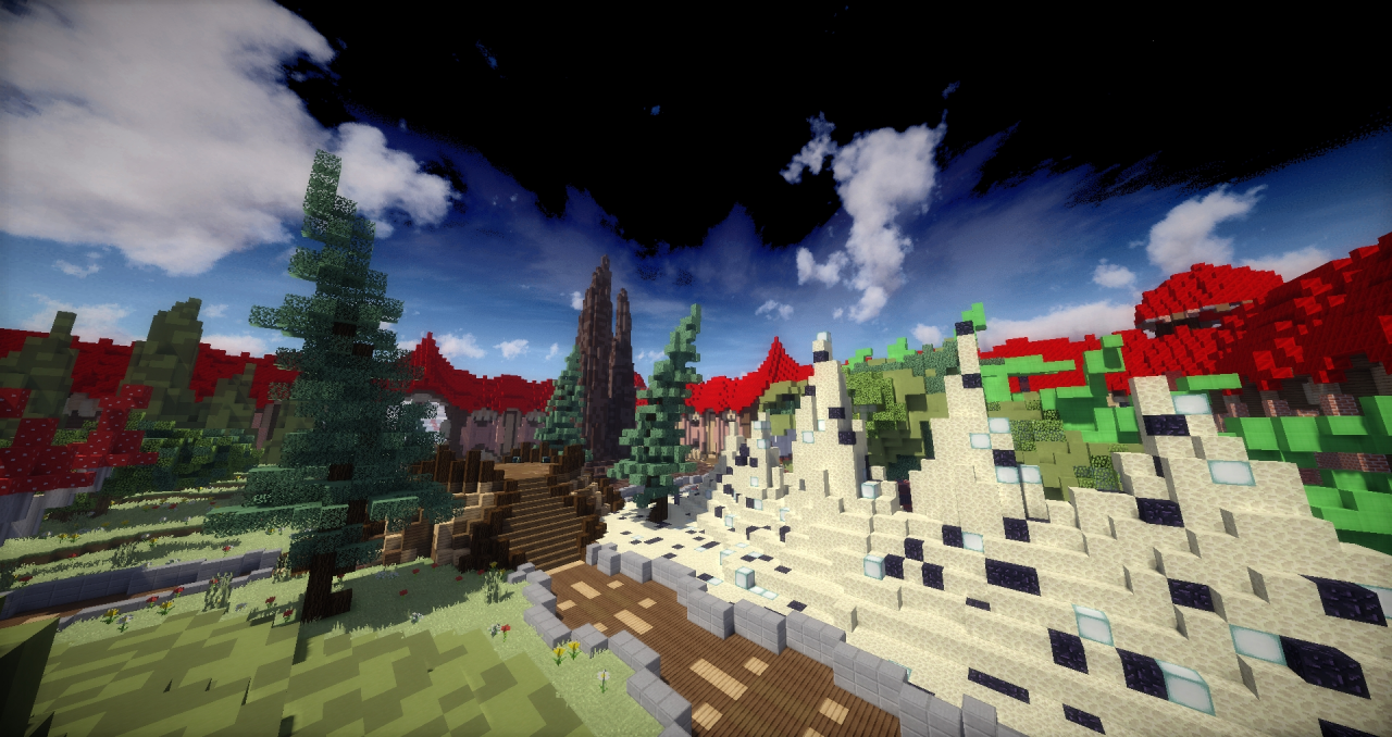SPAWN FACTION + WARZONE (Medieval Style) Minecraft Map