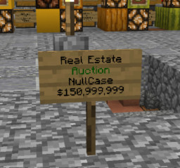 Building Auctions for Minecraft