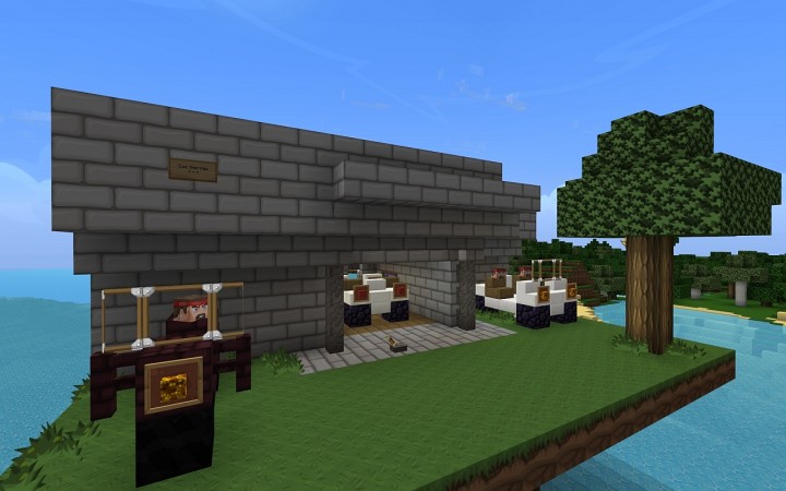 Car Garage with door Minecraft Map