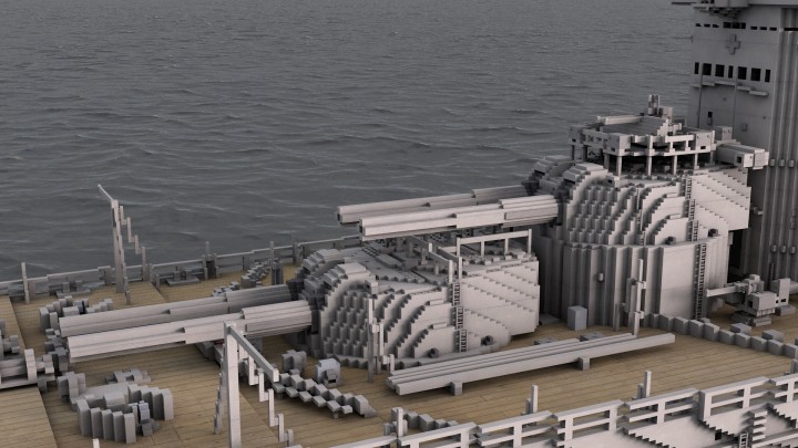 3:1 Scale HMS Vanguard Minecraft Map