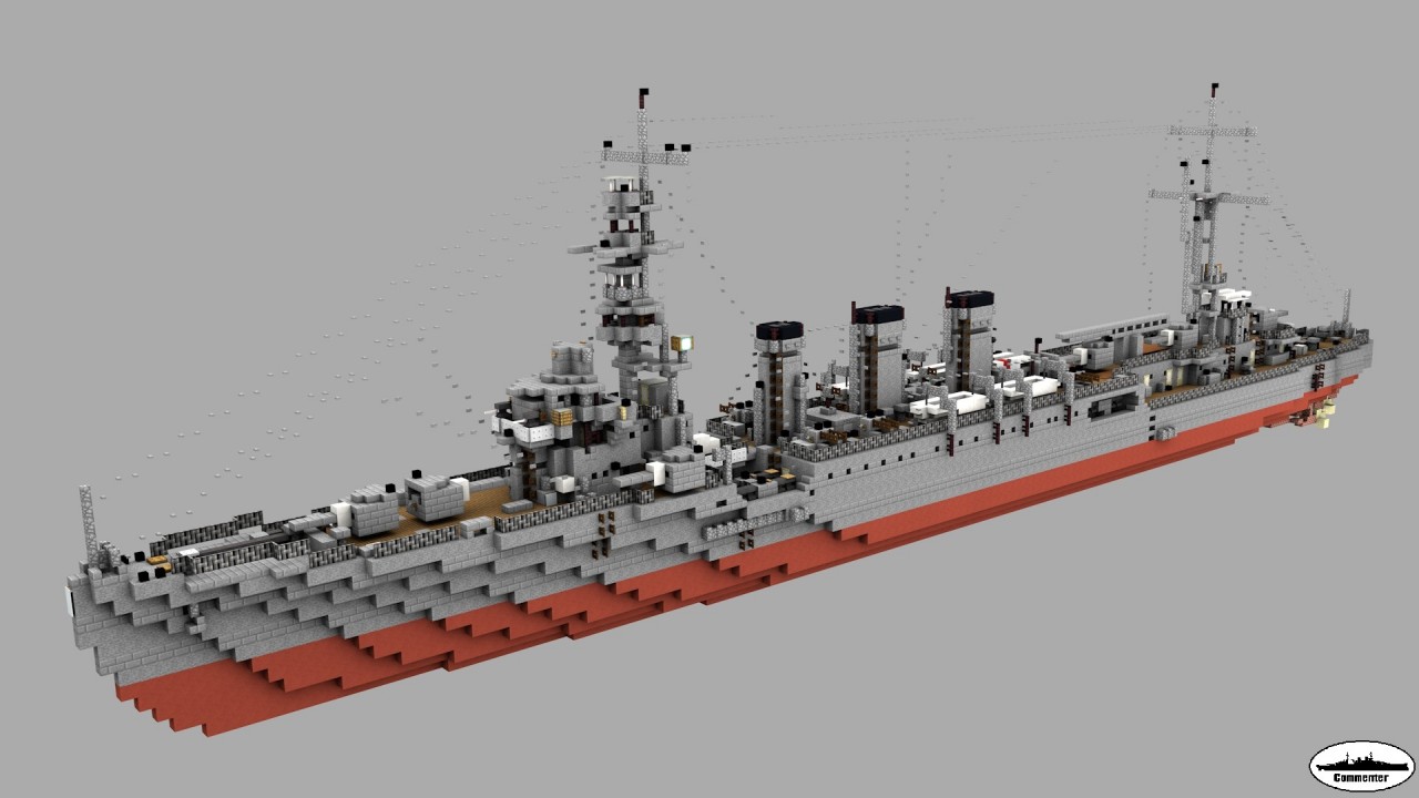 IJN Kuma 1:1 Scale Minecraft Map