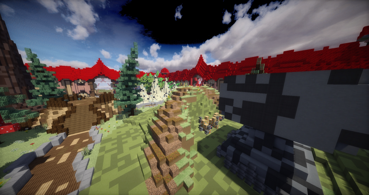 SPAWN FACTION + WARZONE (Medieval Style) Minecraft Map