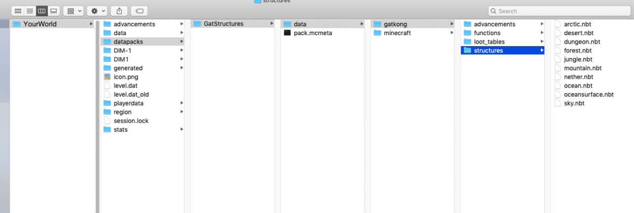 Your Structures DataPack Minecraft Data Pack