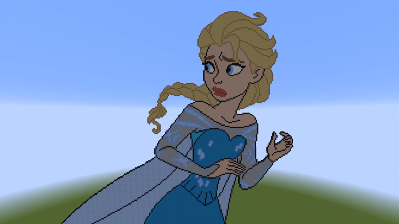 ELSA Pixel Art Minecraft Map