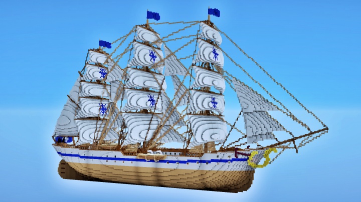 Clipper ship "Le Grand Cru" Minecraft Map