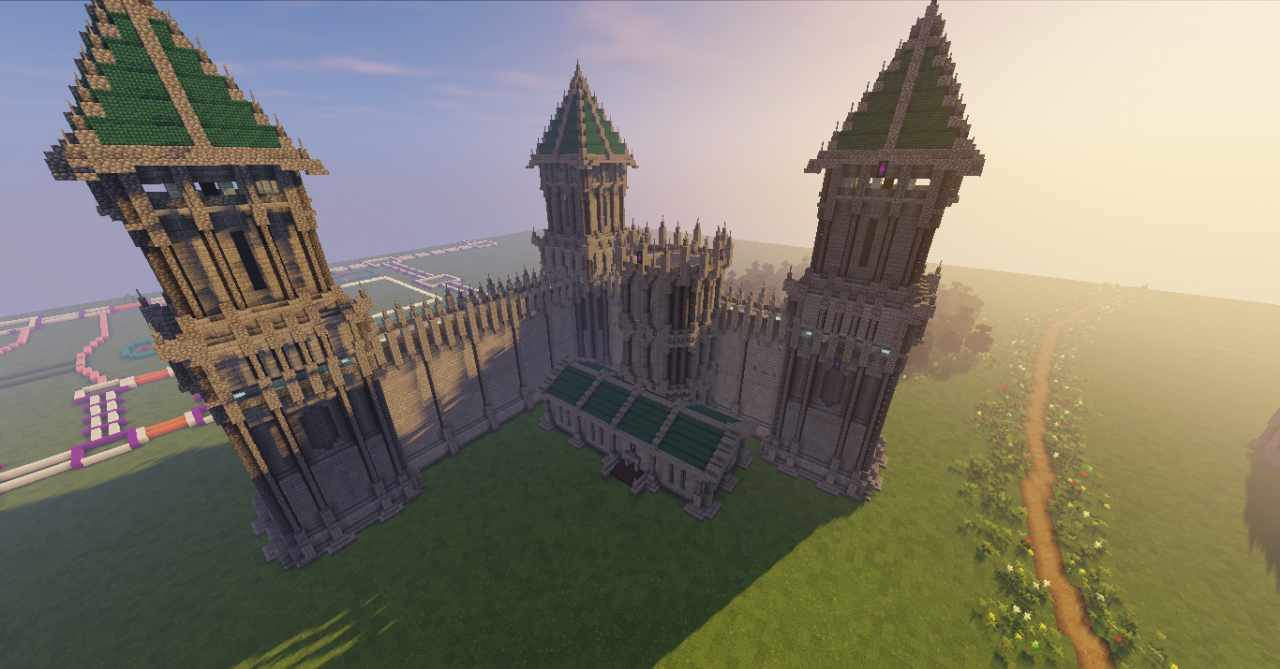 WIP Gothic-style Palace Project Minecraft Map