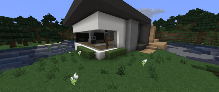 Modern Survival House Minecraft Map