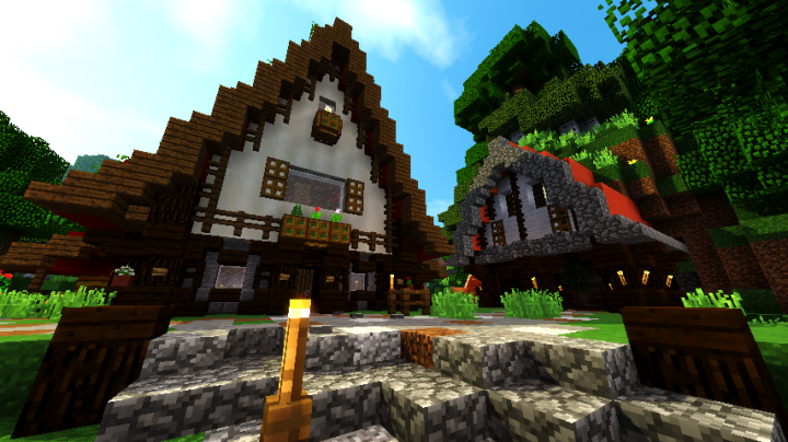 Medieval House for Survival Minecraft Map