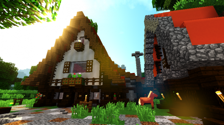 Medieval House for Survival Minecraft Map