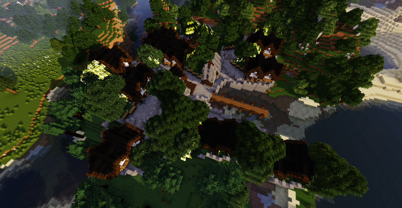 Small Fantasy Town Minecraft Map